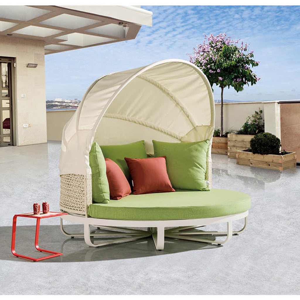 Orlando Daybed With Canopy With Side Table – Lenasi Furniture